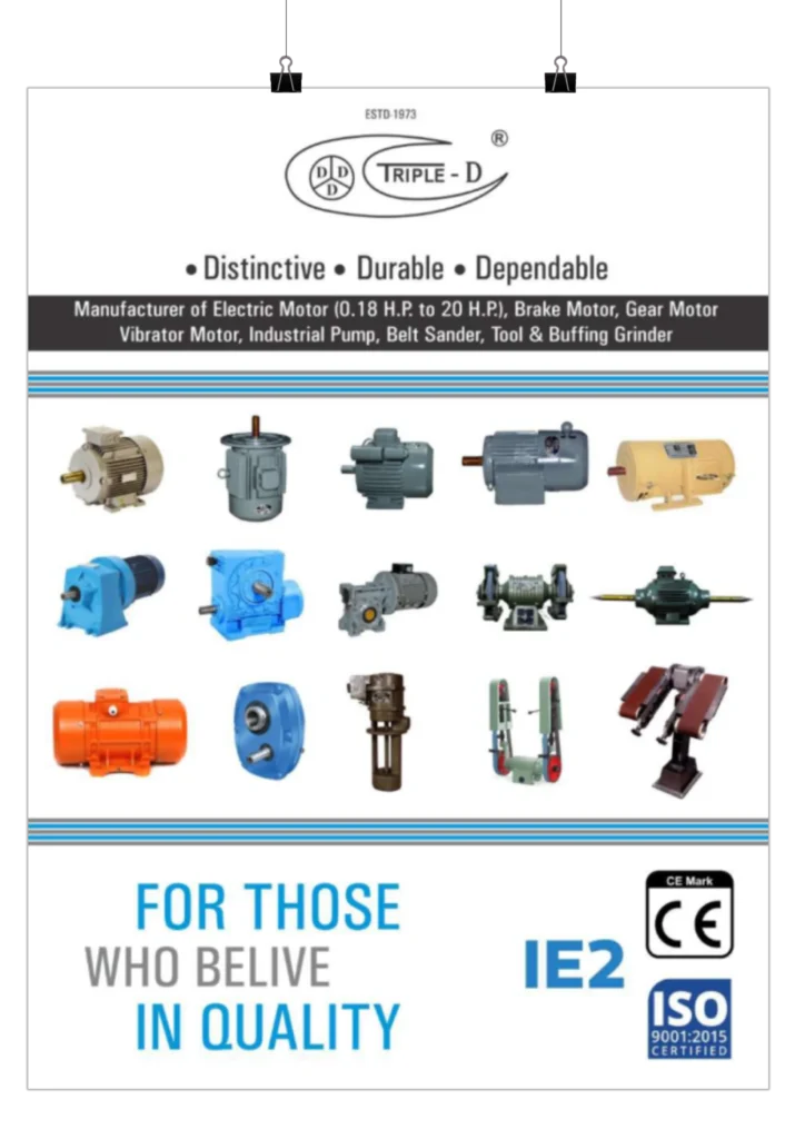 Download Triple D Motors Brochure | Explore Our Electric Motor Range